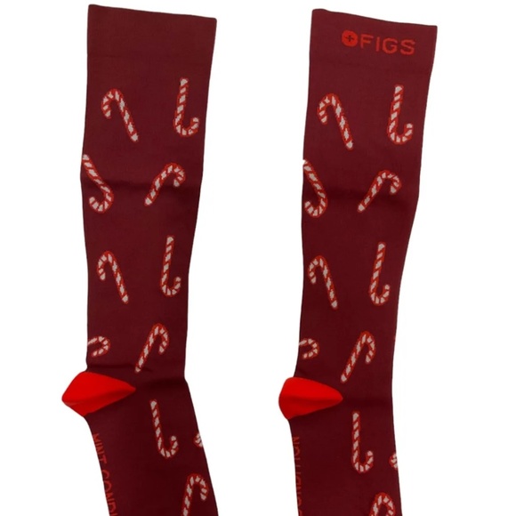 Figs | Accessories | Figs Compression Socks Candy Cane | Poshmark